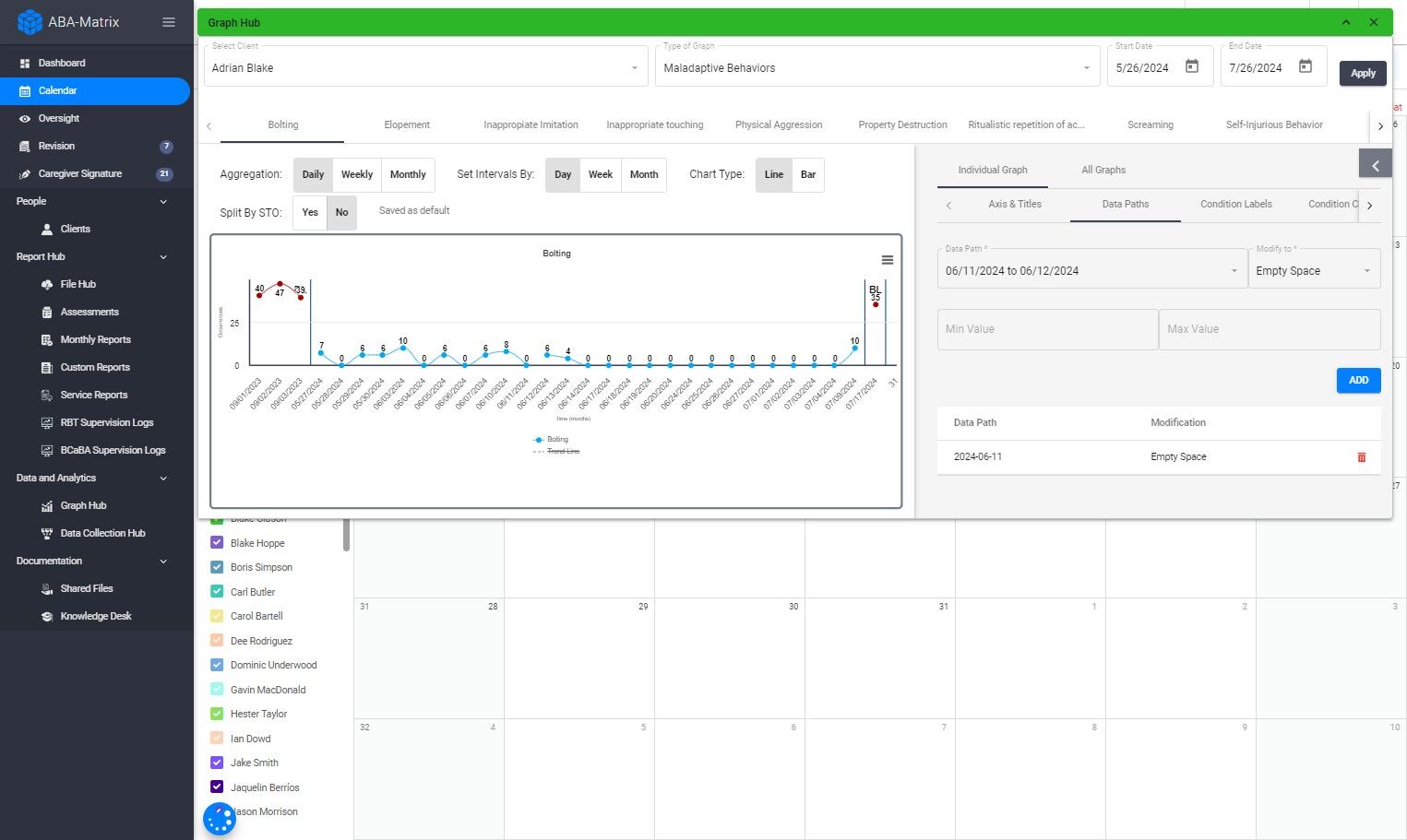 Guide to the Graph Hub Tool in ABA Matrix - ABA Matrix Knowledge Desk