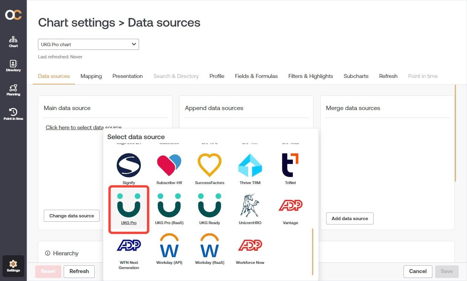 UKG Pro (API) – OrgChart