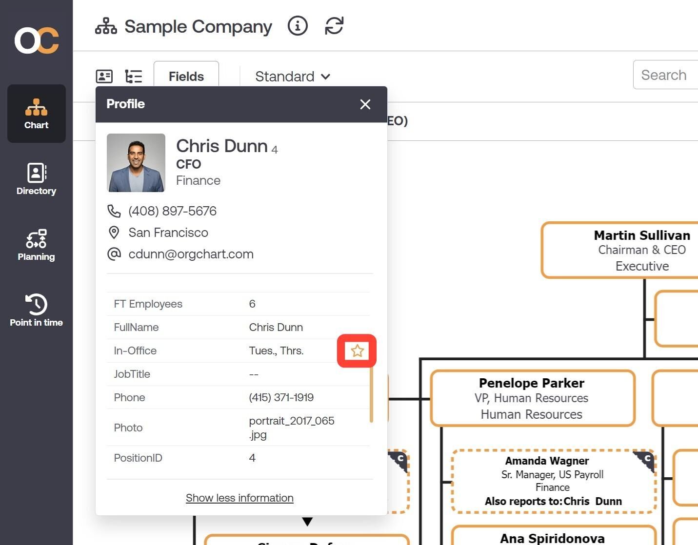Profile – OrgChart