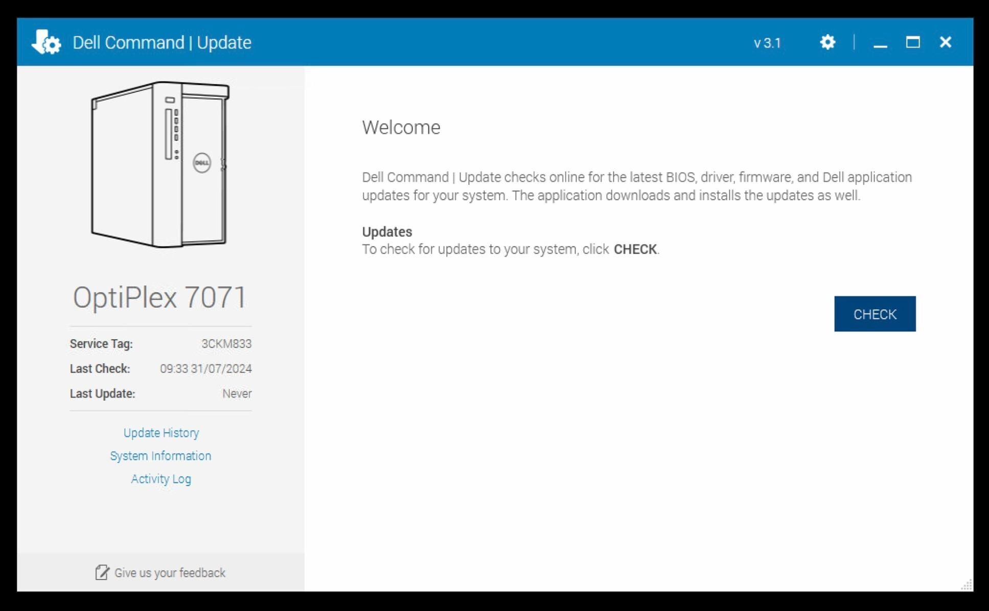 Update Dell Command – Purple | Help Train Learn Centre