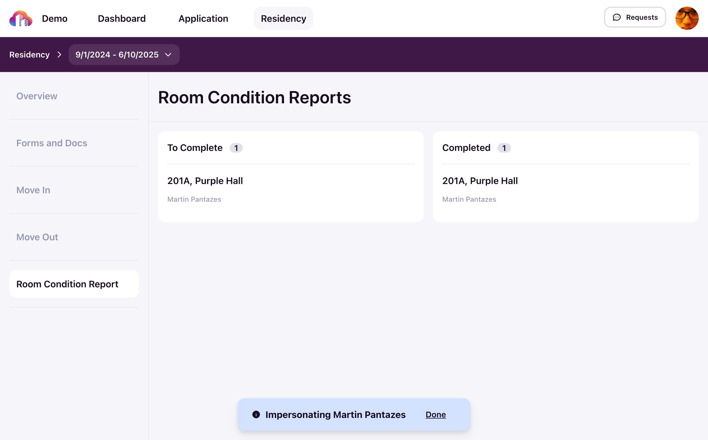 Completing a Room Condition Report, for Students – Housing.cloud
