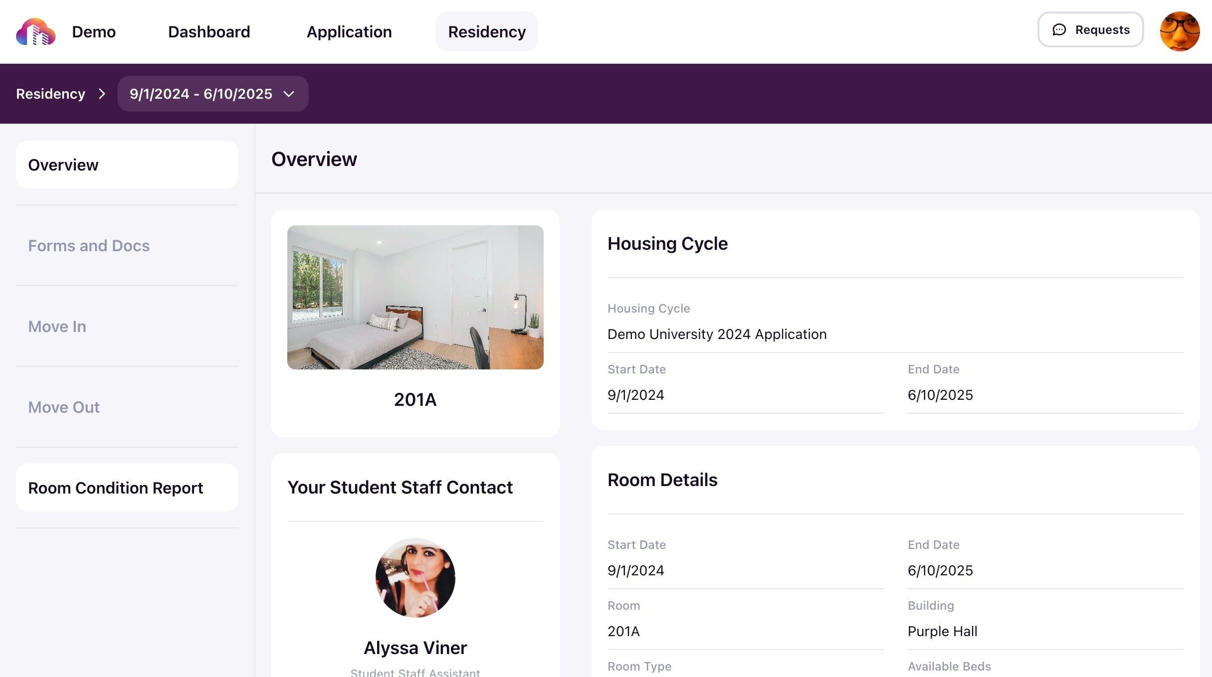 Completing a Room Condition Report, for Students – Housing.cloud