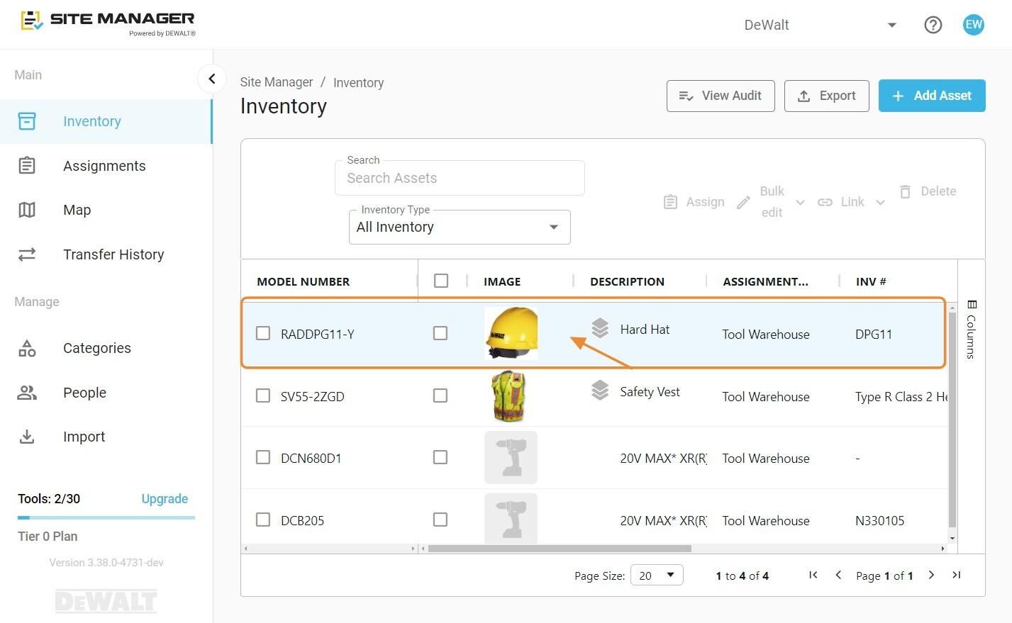 Create New Categories – DEWALT