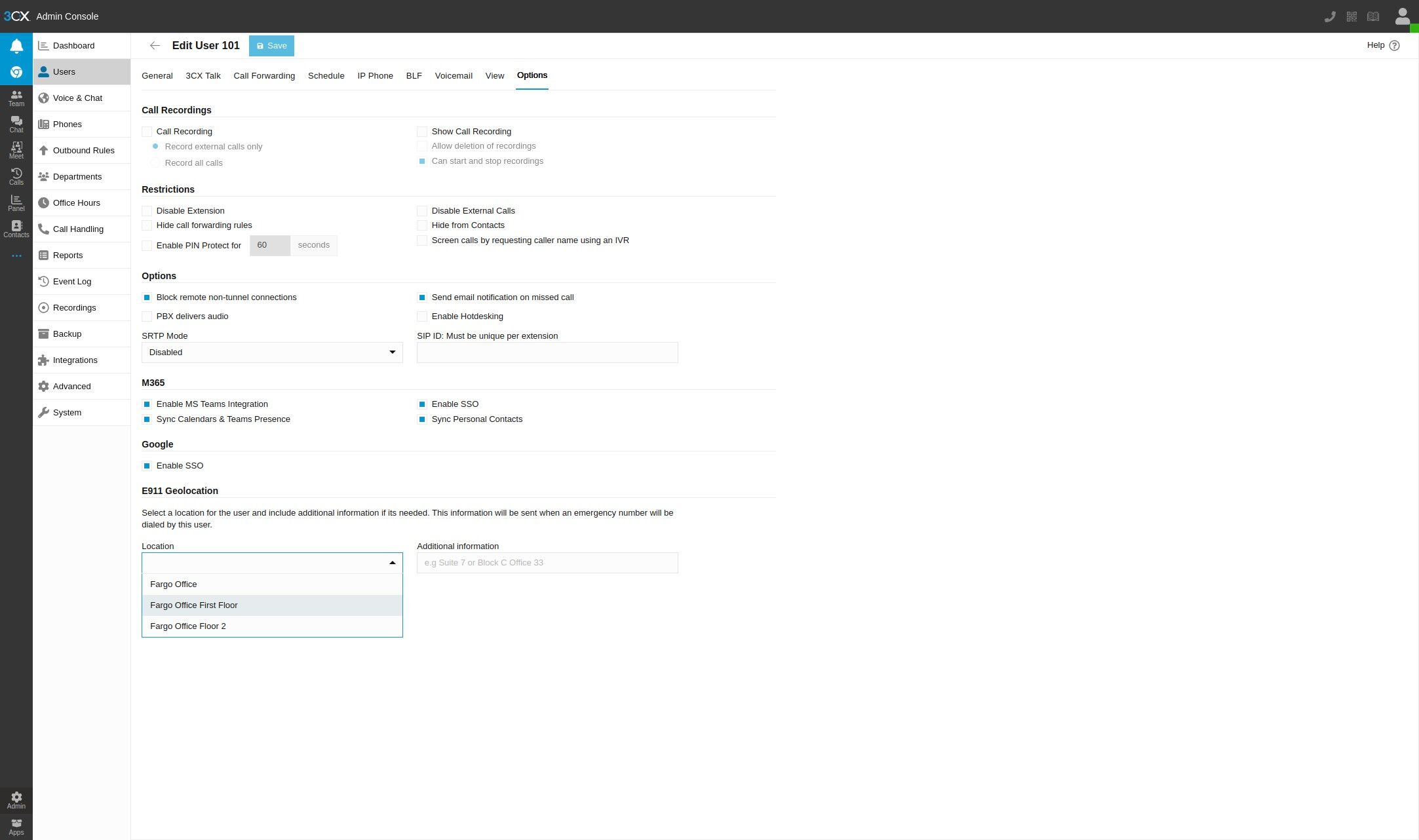 Configure E911 Geolocation in 3CX | Voxtelesys