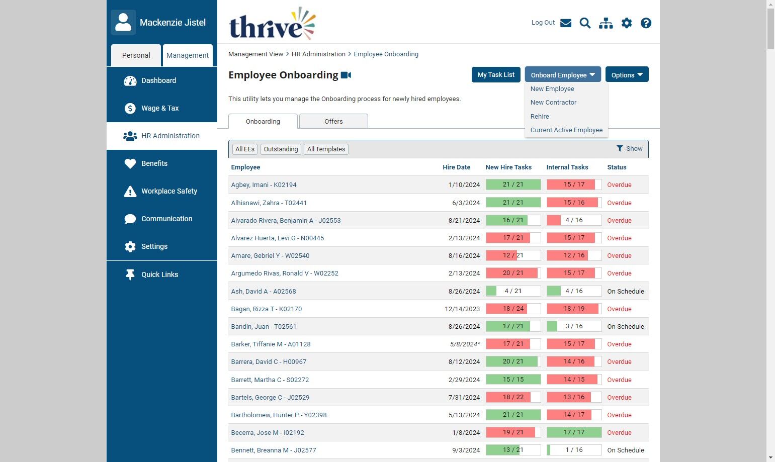 Submitting a New Hire (or Re-Hire) EAN in Exponent – Thrive Communities