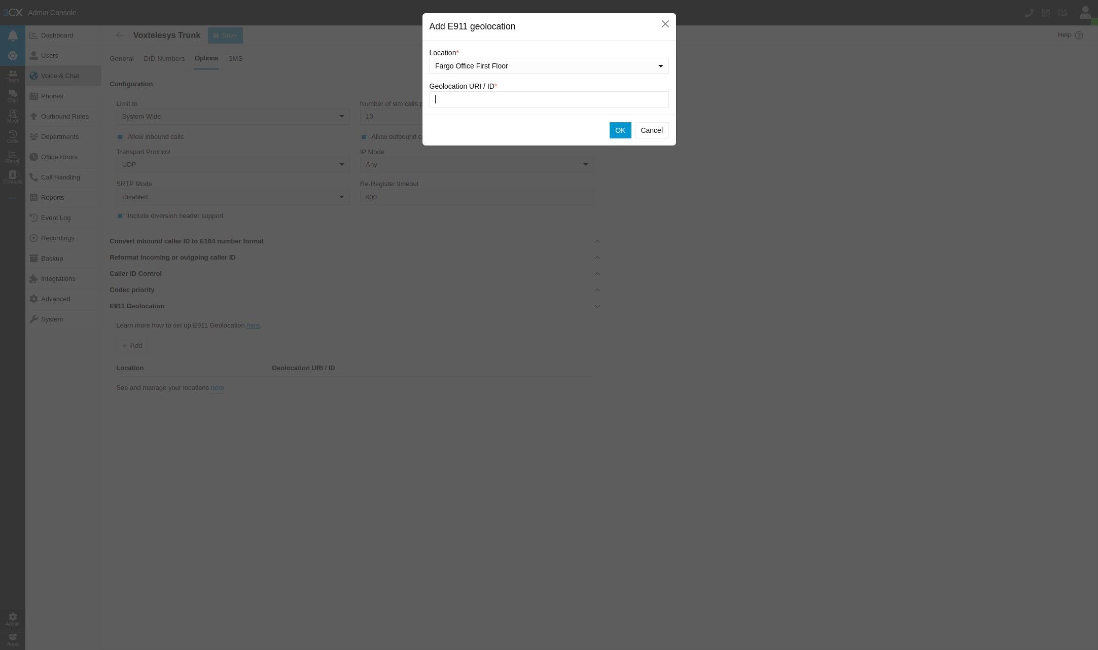 Configure E911 Geolocation in 3CX | Voxtelesys