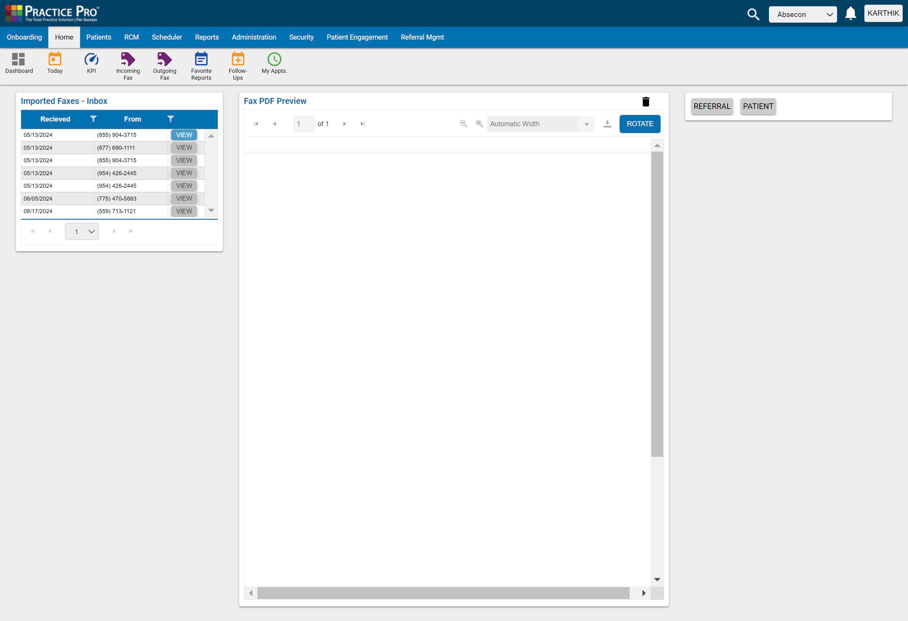 Incoming Fax Module – Practice Pro Knowledge Base