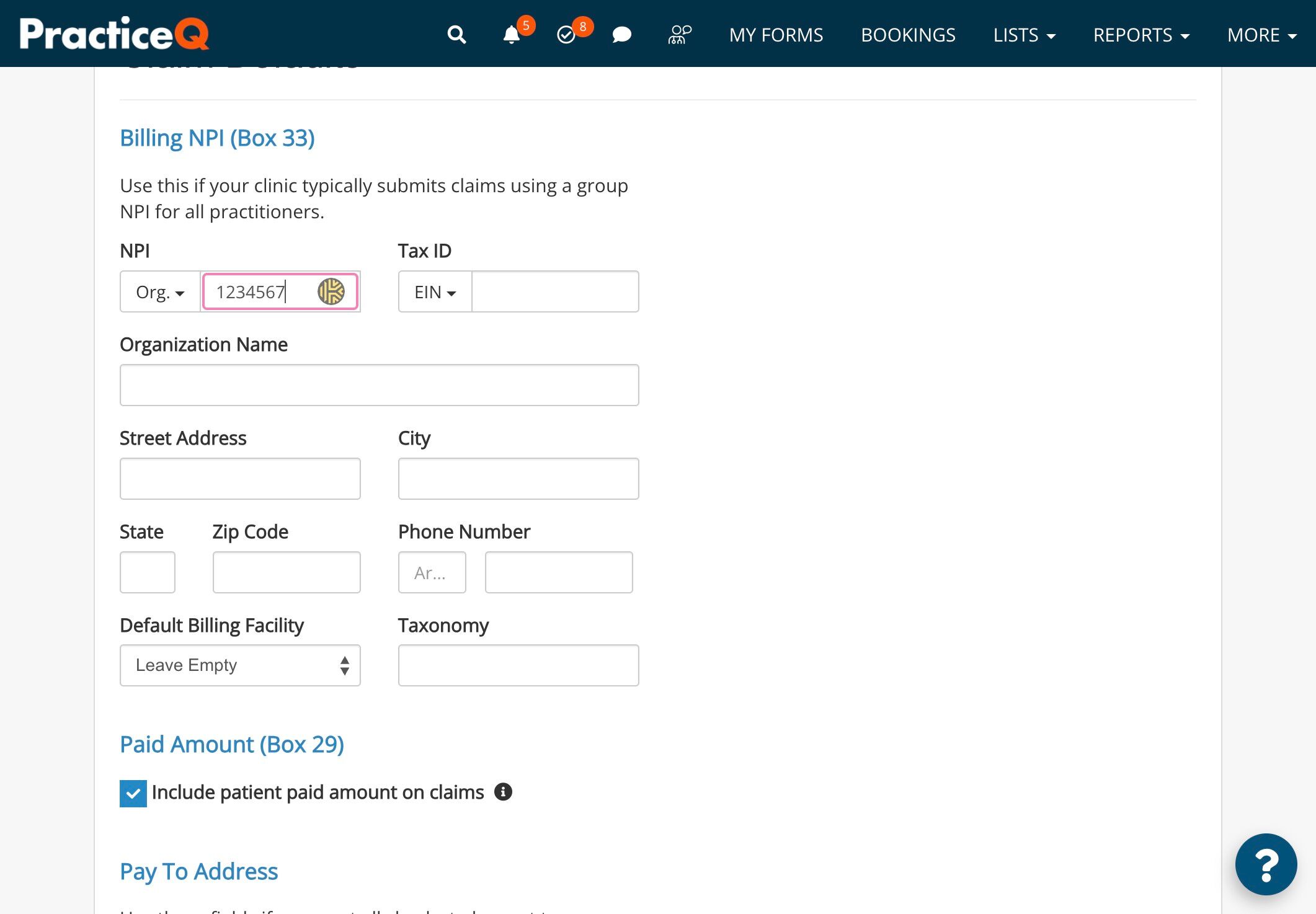 Billing Information Settings - Support & Resource Hub