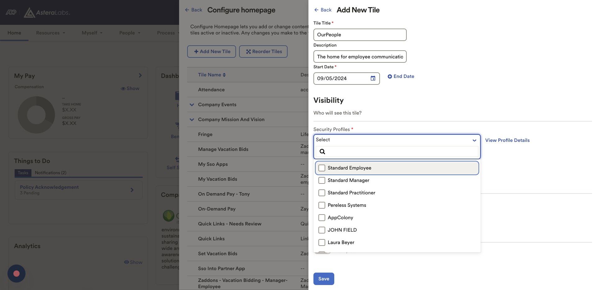 ADP Workforce Now - How to add a badge guide – OurPeople