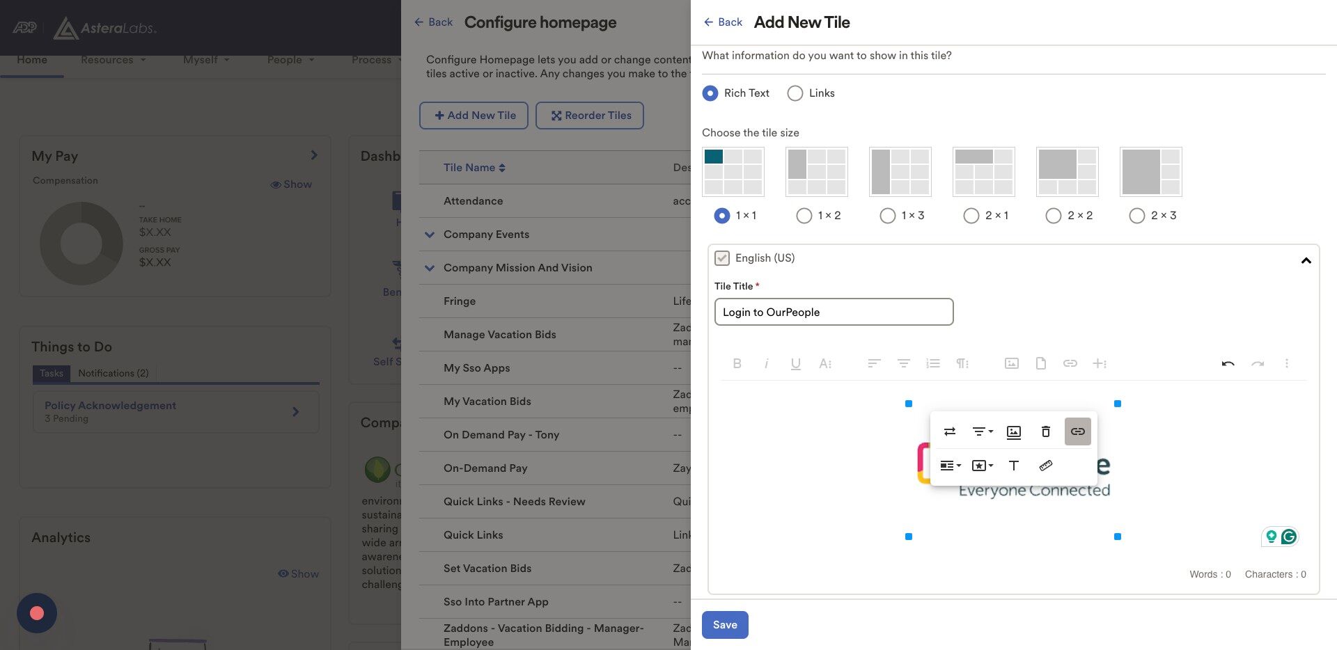 ADP Workforce Now - How to add a badge guide – OurPeople