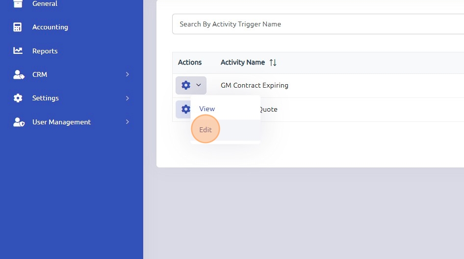 Setting up Activity Triggers Setting up Activity Triggers