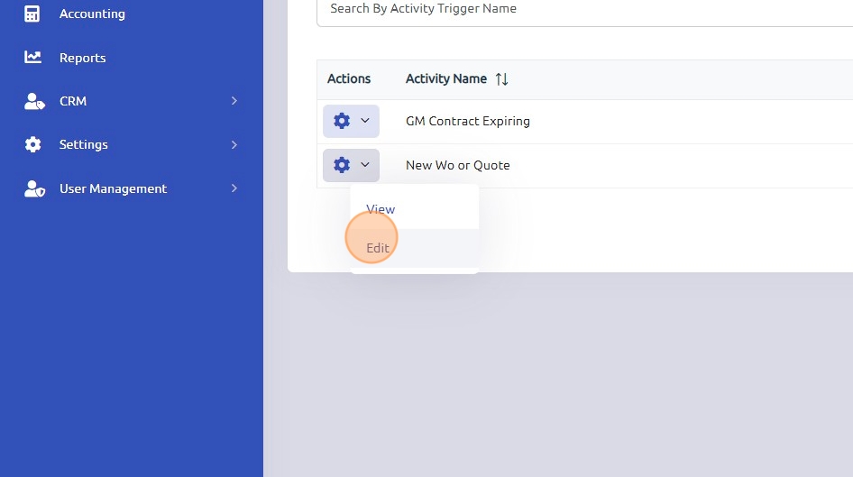 Setting up Activity Triggers Setting up Activity Triggers