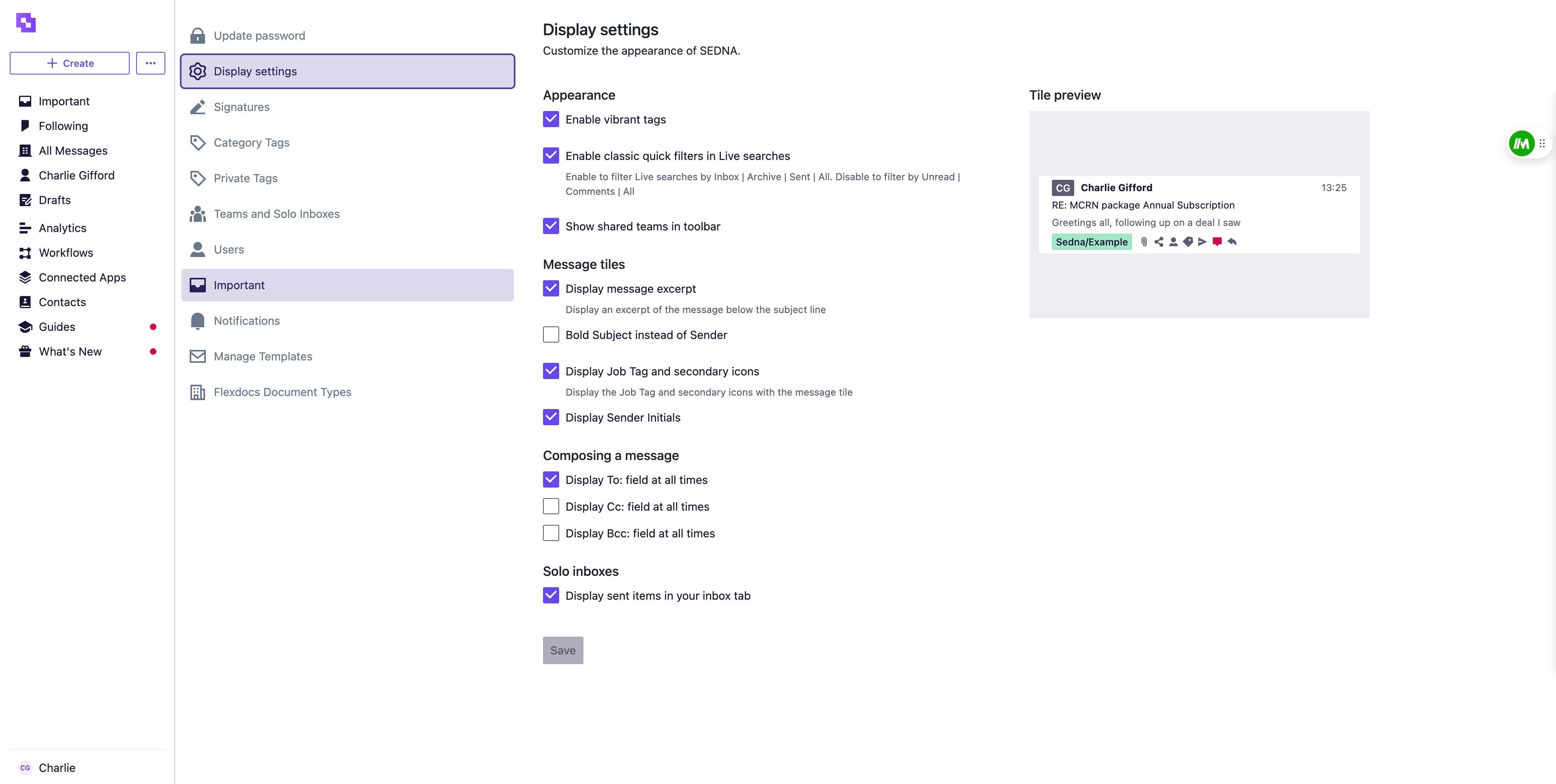 Updating Your Important Job Tags – Sedna Help Centre