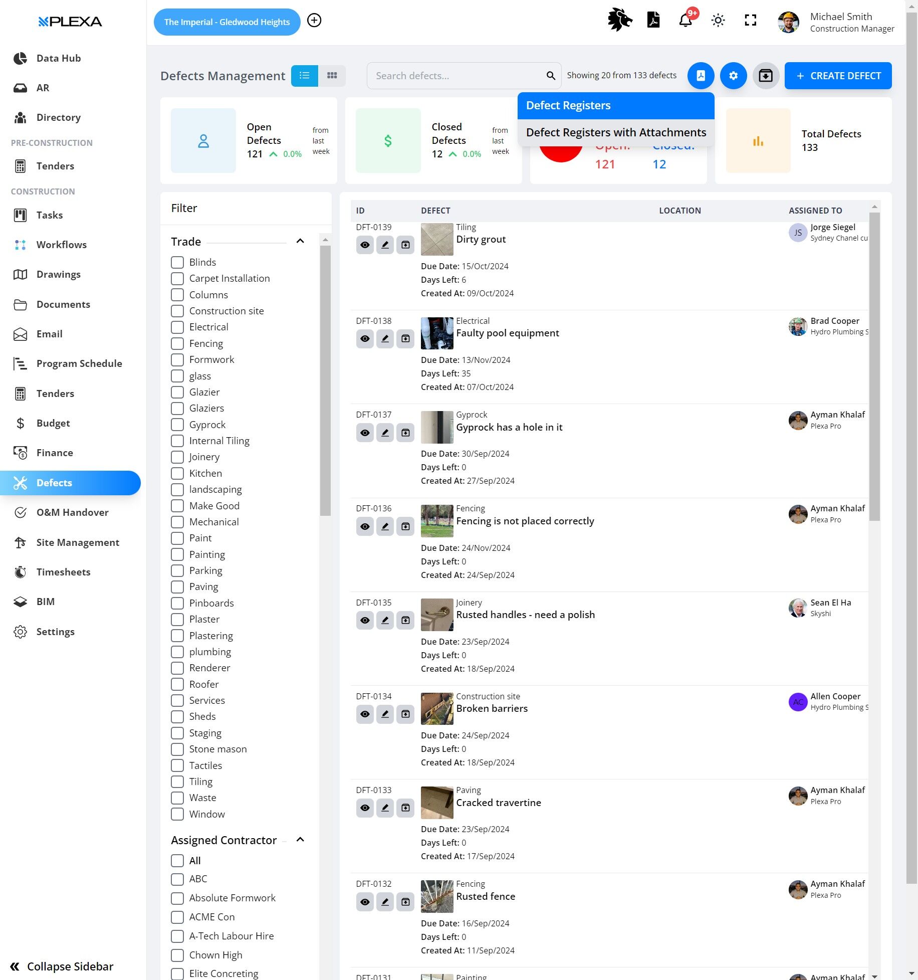 Print Defect Registers - Plexa Pro Knowledge Base
