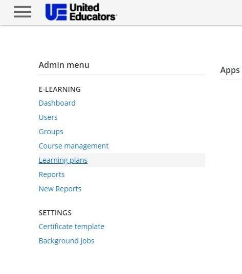 Unenrolling Learners from a Learning Plan – Lexicon