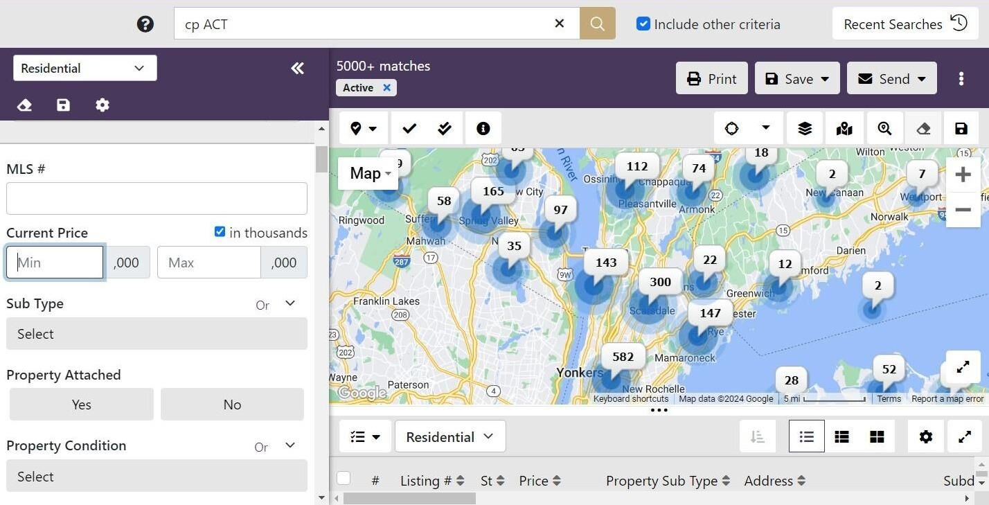 Saving a search in Matrix – OneKey® MLS Support Center