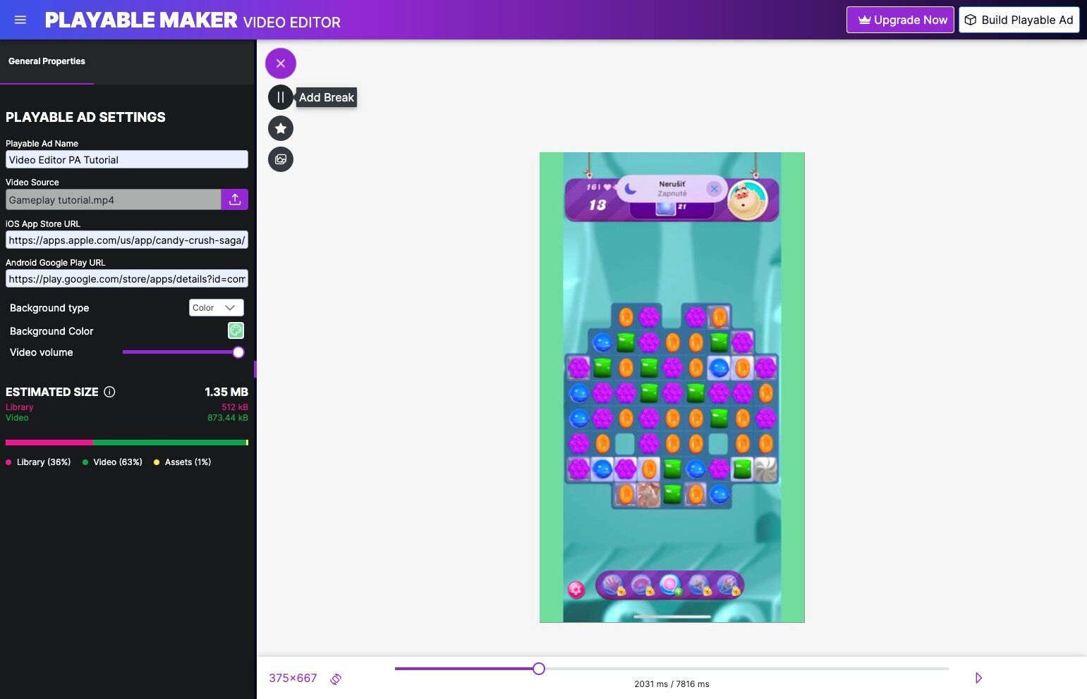 3. Adding and Customizing Overlays in Playable Ads - playablemaker.com