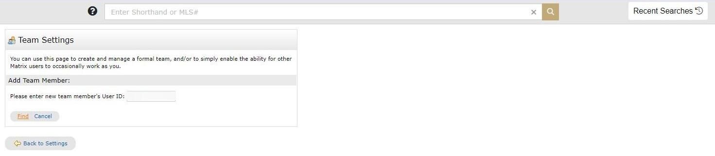 Setting up Teams in Matrix – OneKey® MLS Support Center