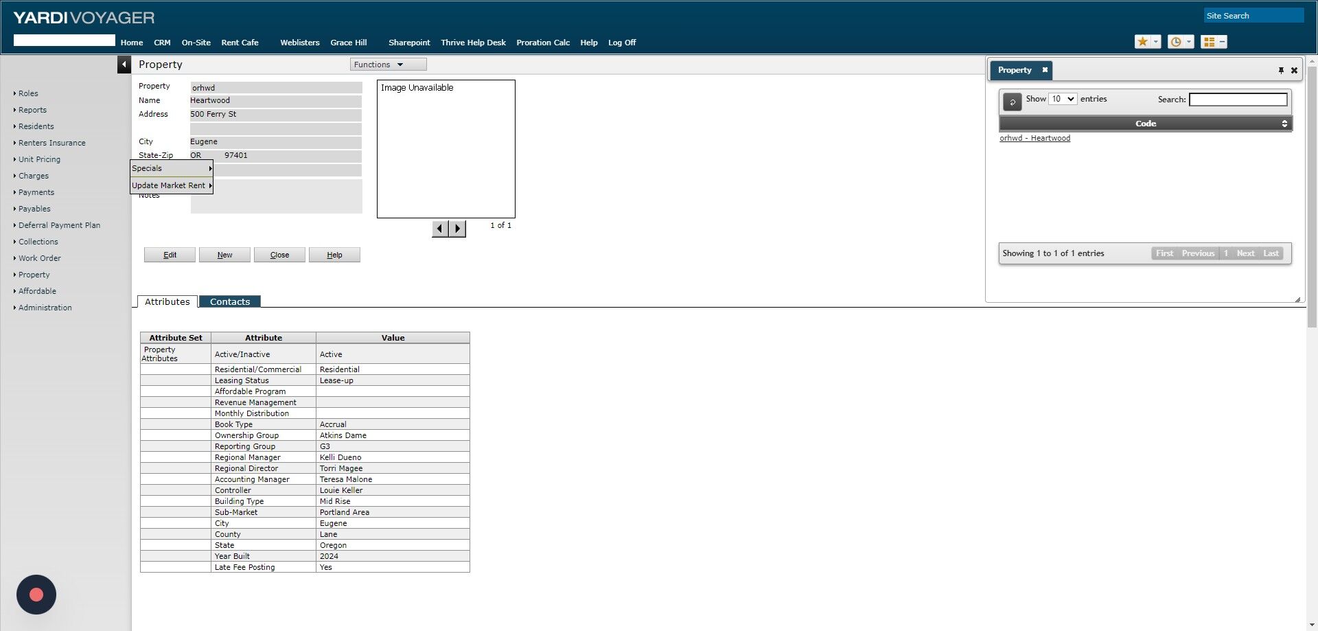 Copy Amenity to Units in Yardi and Update Pricing – Thrive Communities