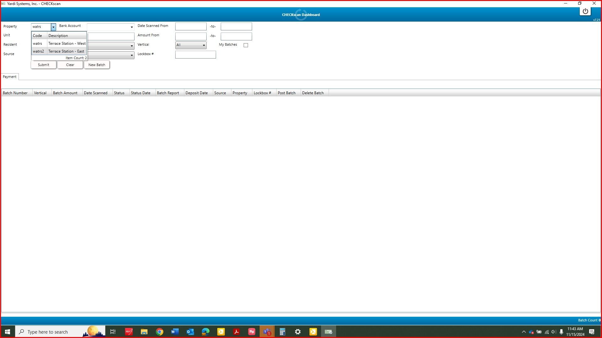 Troubleshooting Issues in Yardi CHECKScan – Thrive Communities