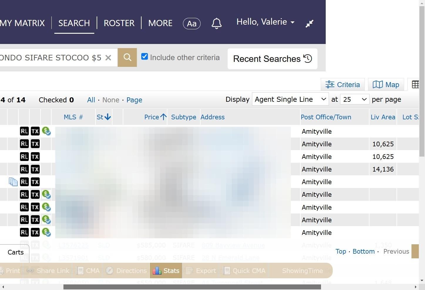 Searching for Listings by Criteria in Matrix – OneKey® MLS Support Center