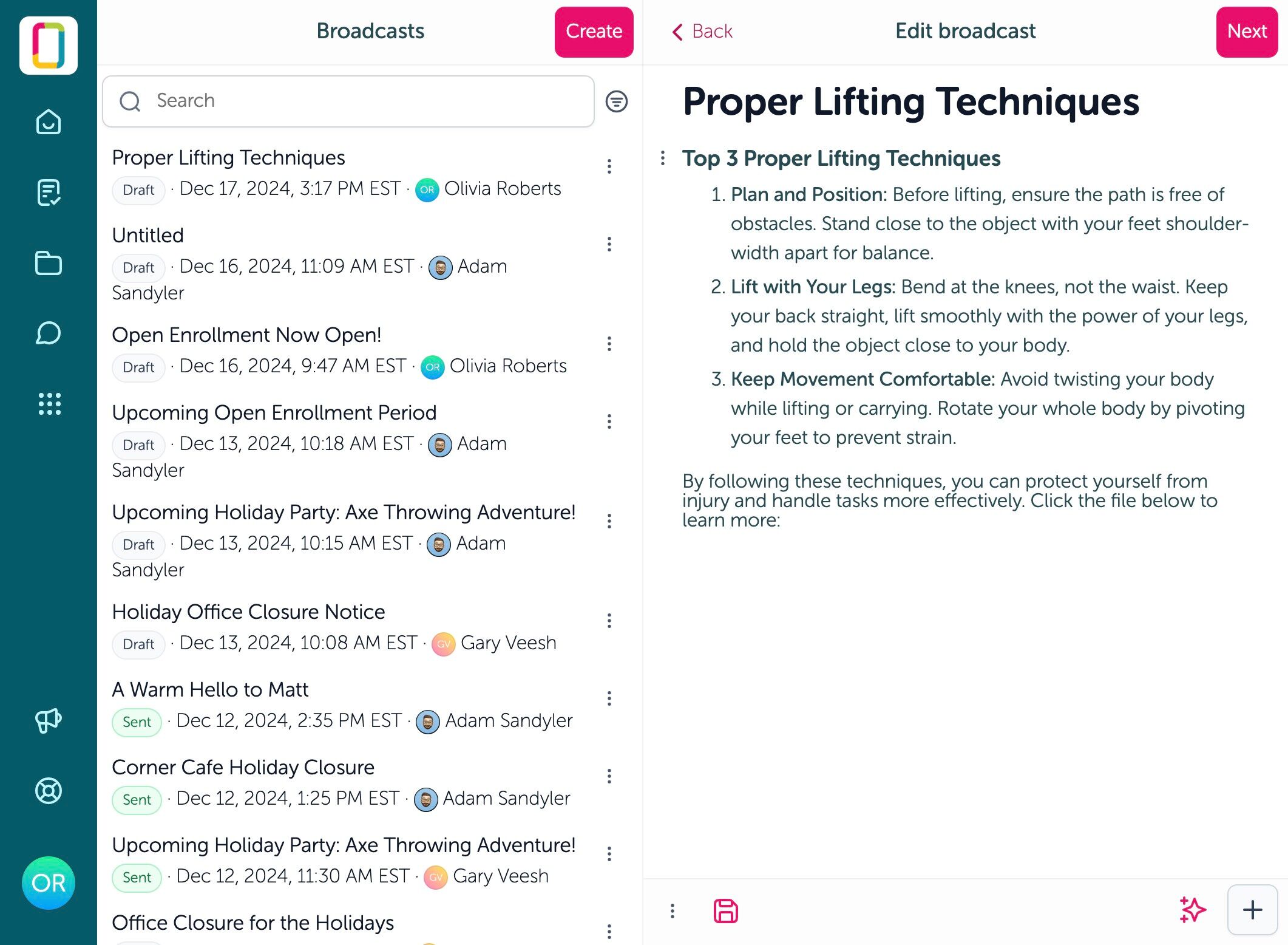 OurPeople Assistant: Adding a File Block – OurPeople