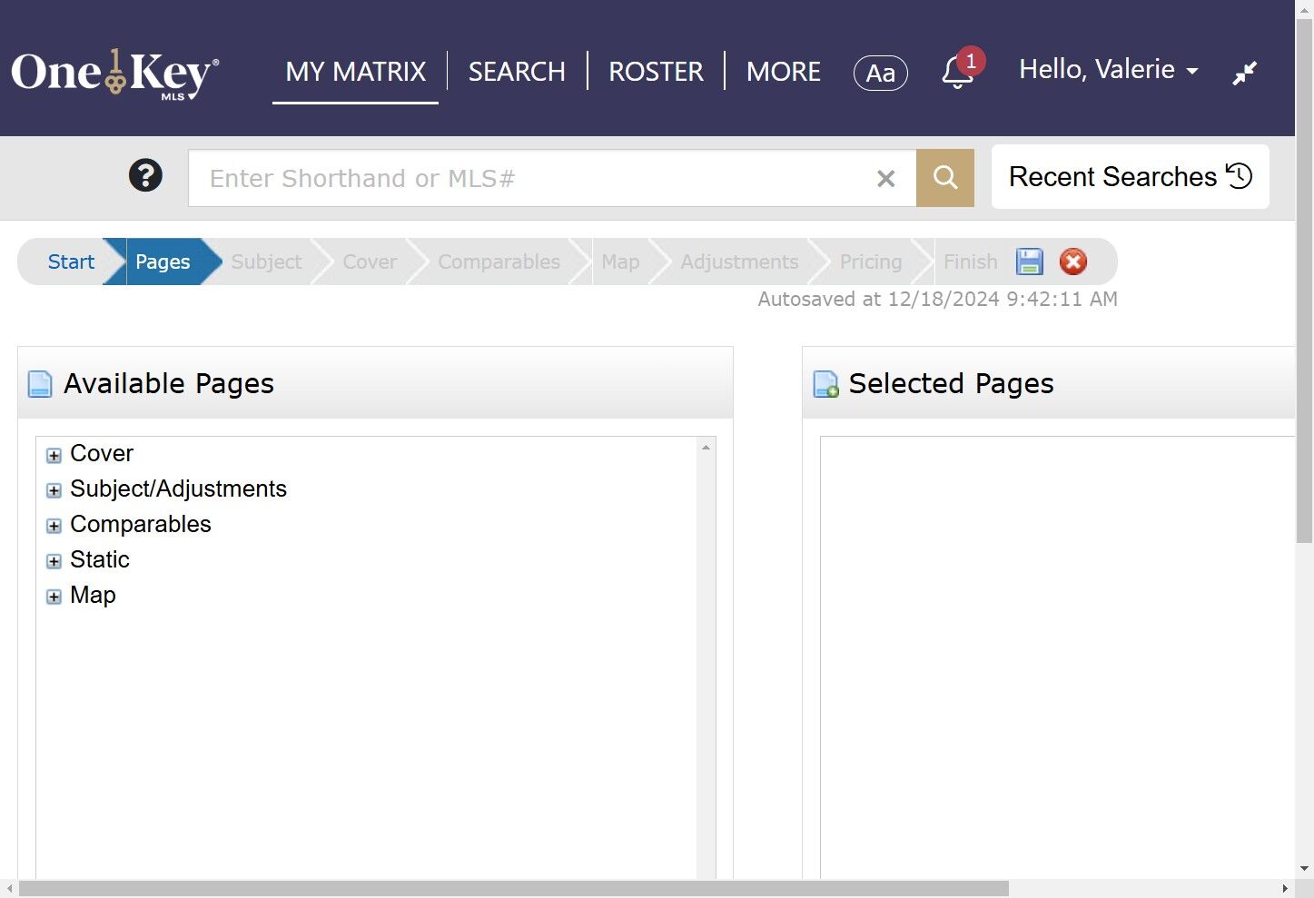 Creating a Comparative Market Analysis (CMA) in Matrix – OneKey® MLS ...
