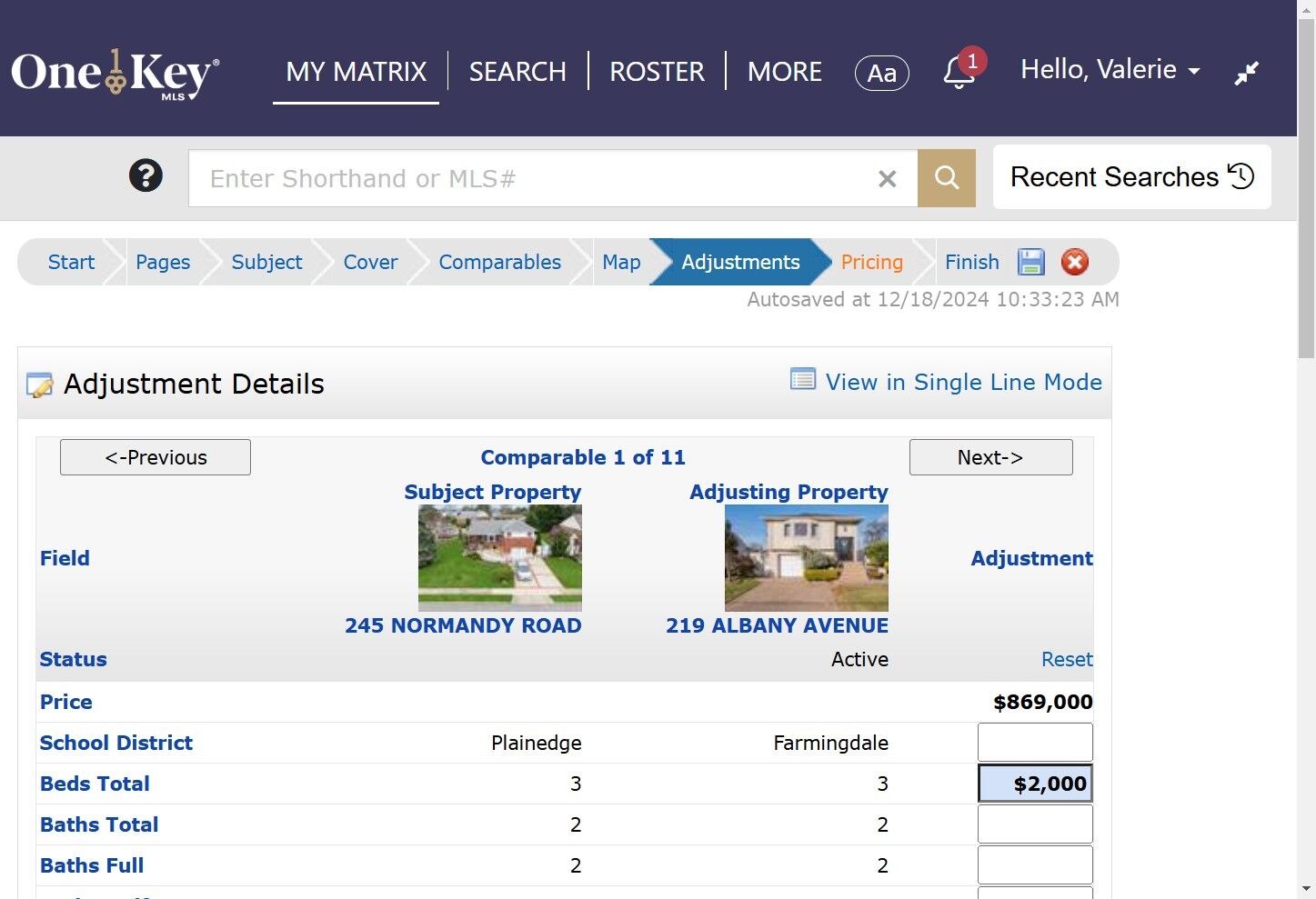 Creating a Comparative Market Analysis (CMA) in Matrix – OneKey® MLS ...