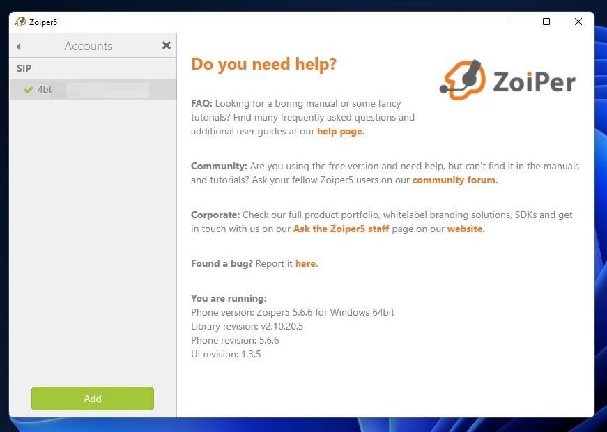 Zoiper 5 Desktop App | Voxtelesys