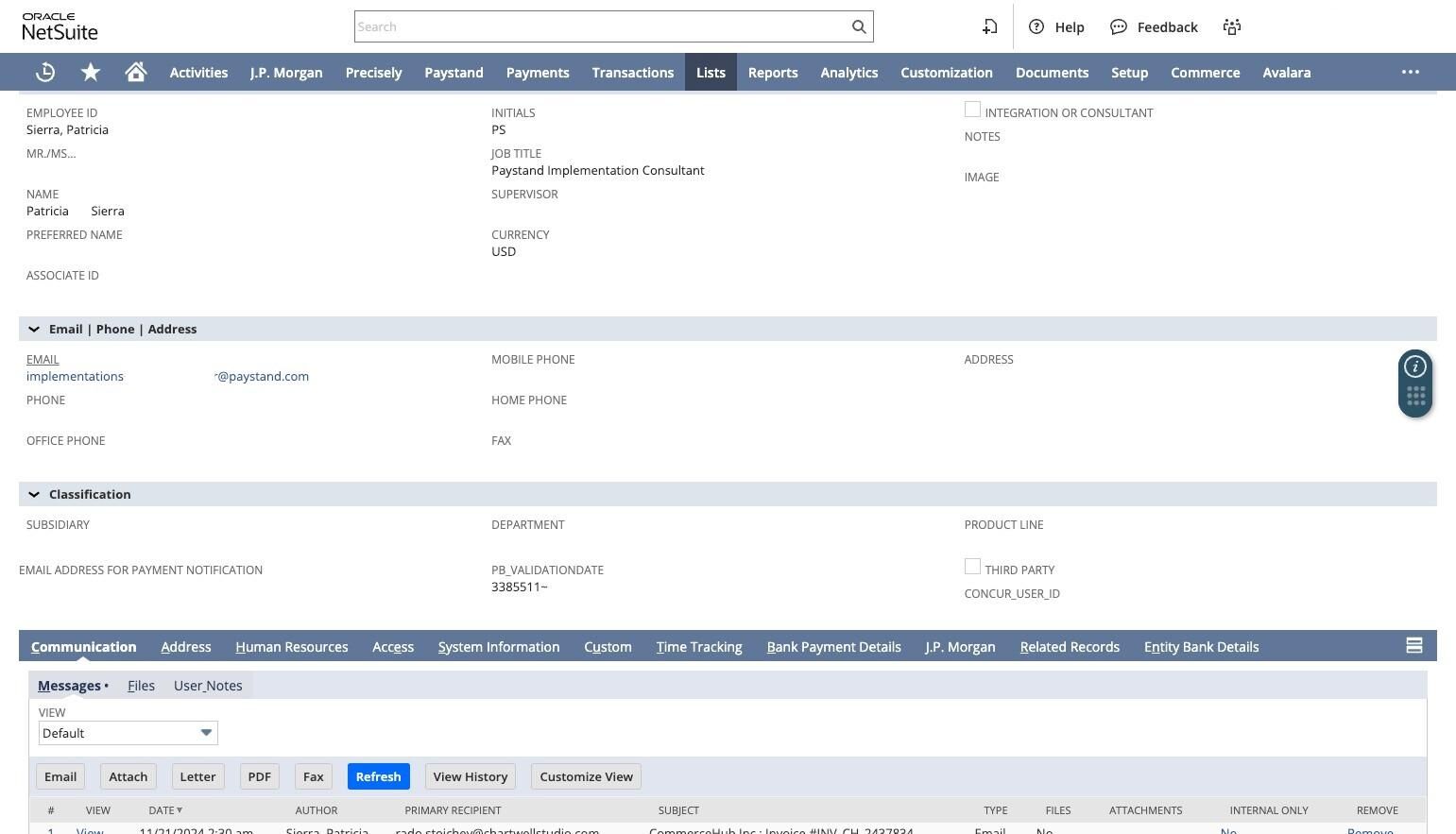 Assign Administrator Role to Employee in NetSuite – Paystand Help Center