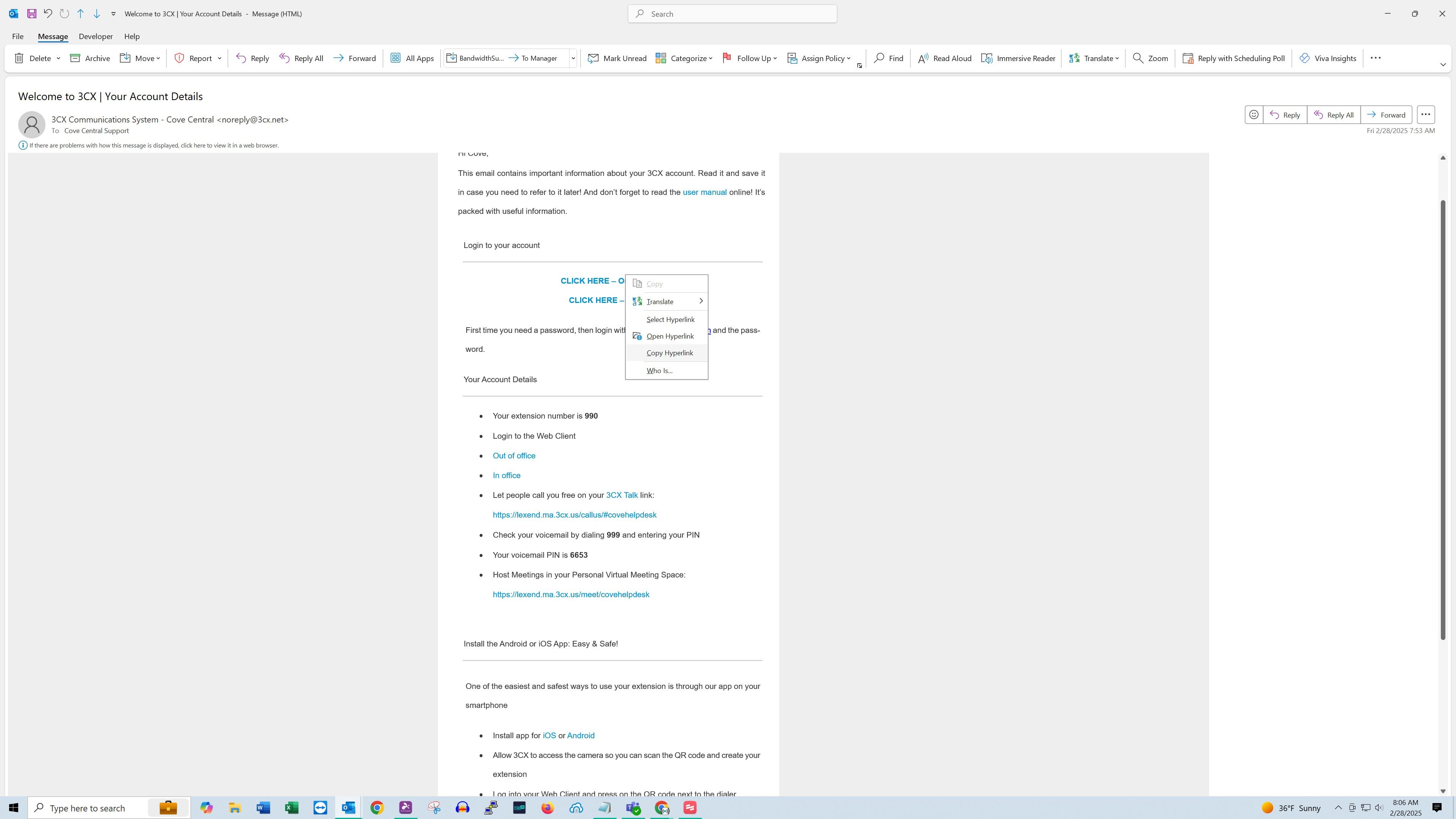 Logging into 3CX web client - QR Codes for 3CX Mobile App ios & Android