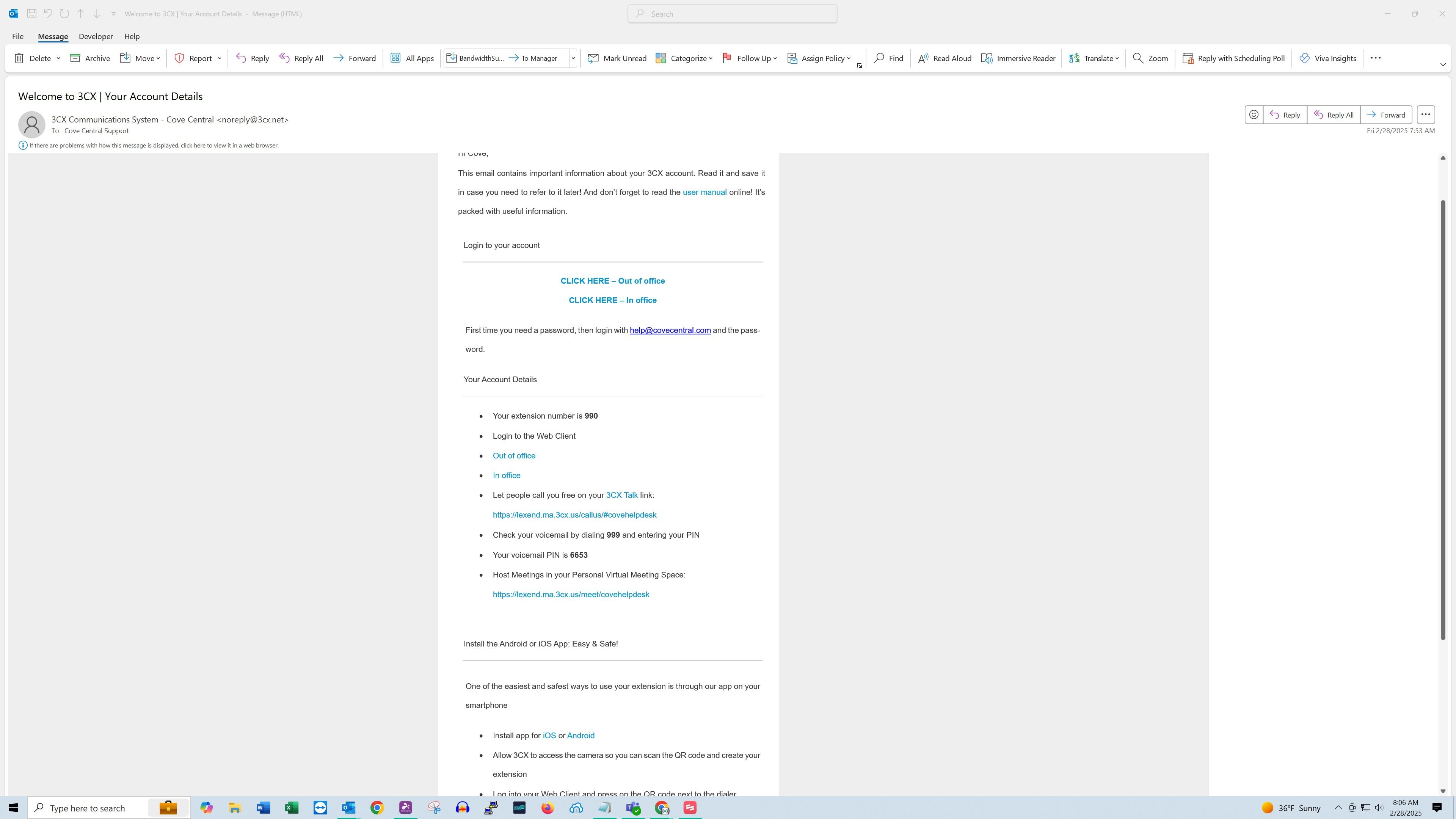 Logging into 3CX web client - QR Codes for 3CX Mobile App ios & Android