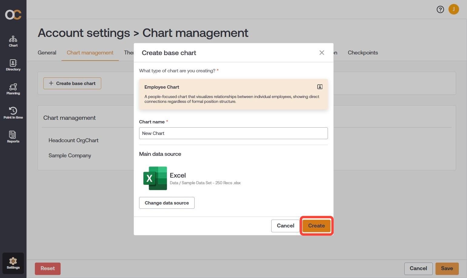 Creating a Base Chart – OrgChart