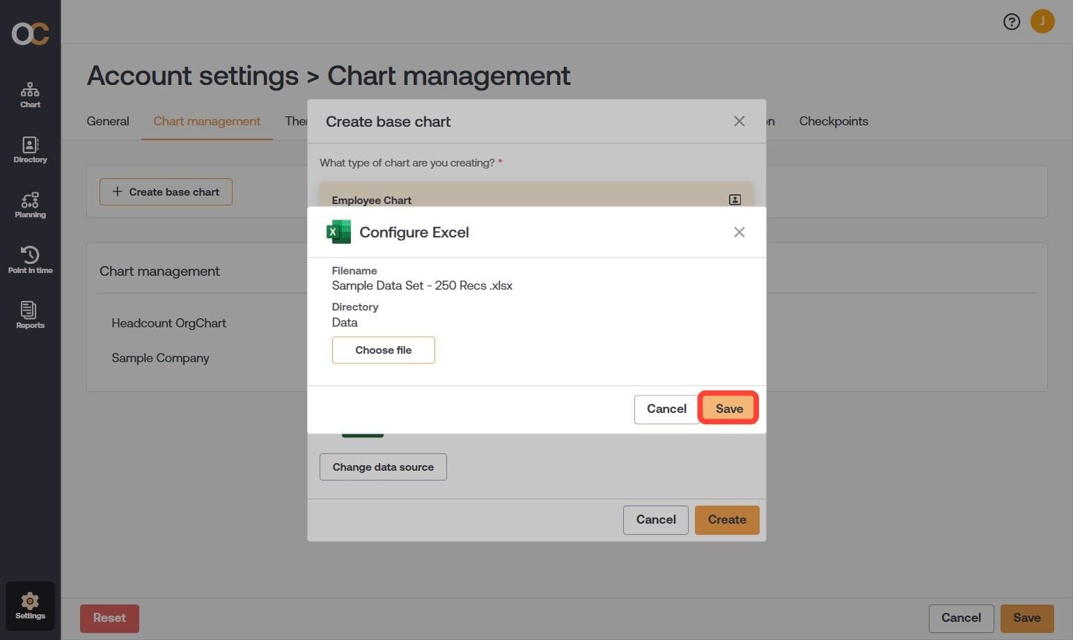 Admin tutorial 1: Creating a base chart – OrgChart