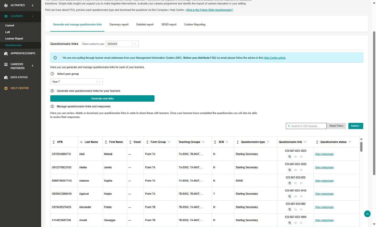 How to generate FSQ links – The Careers & Enterprise Company