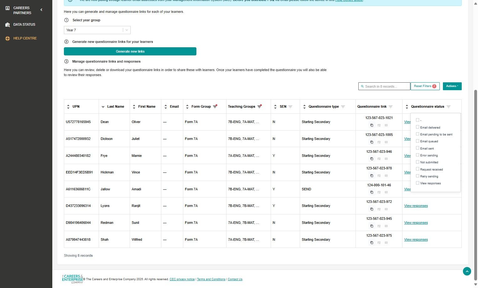 How to generate FSQ links – The Careers & Enterprise Company