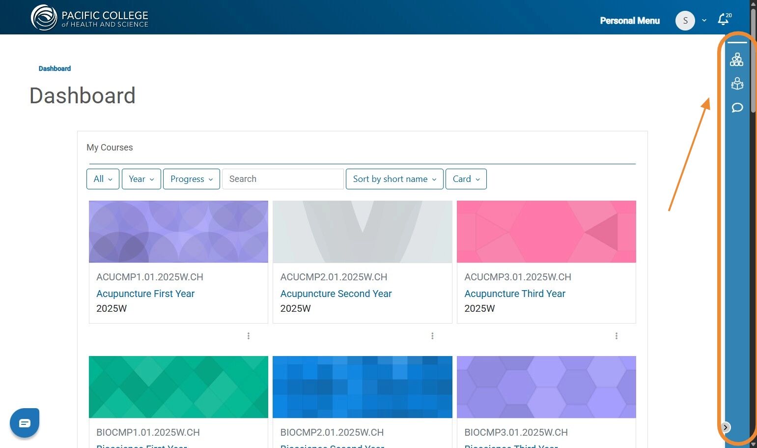 Moodle: Navigating the New Layout (Student Guide) – Pacific College of ...