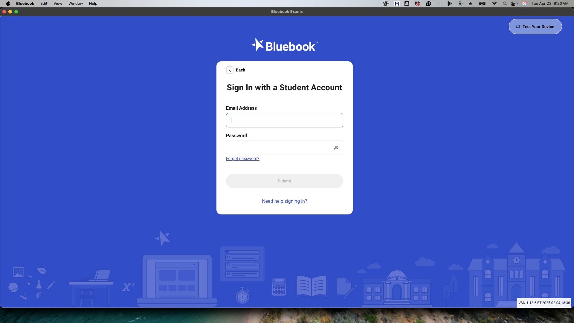 Install Bluebook Exam & Device Readiness – Valor Christian High School