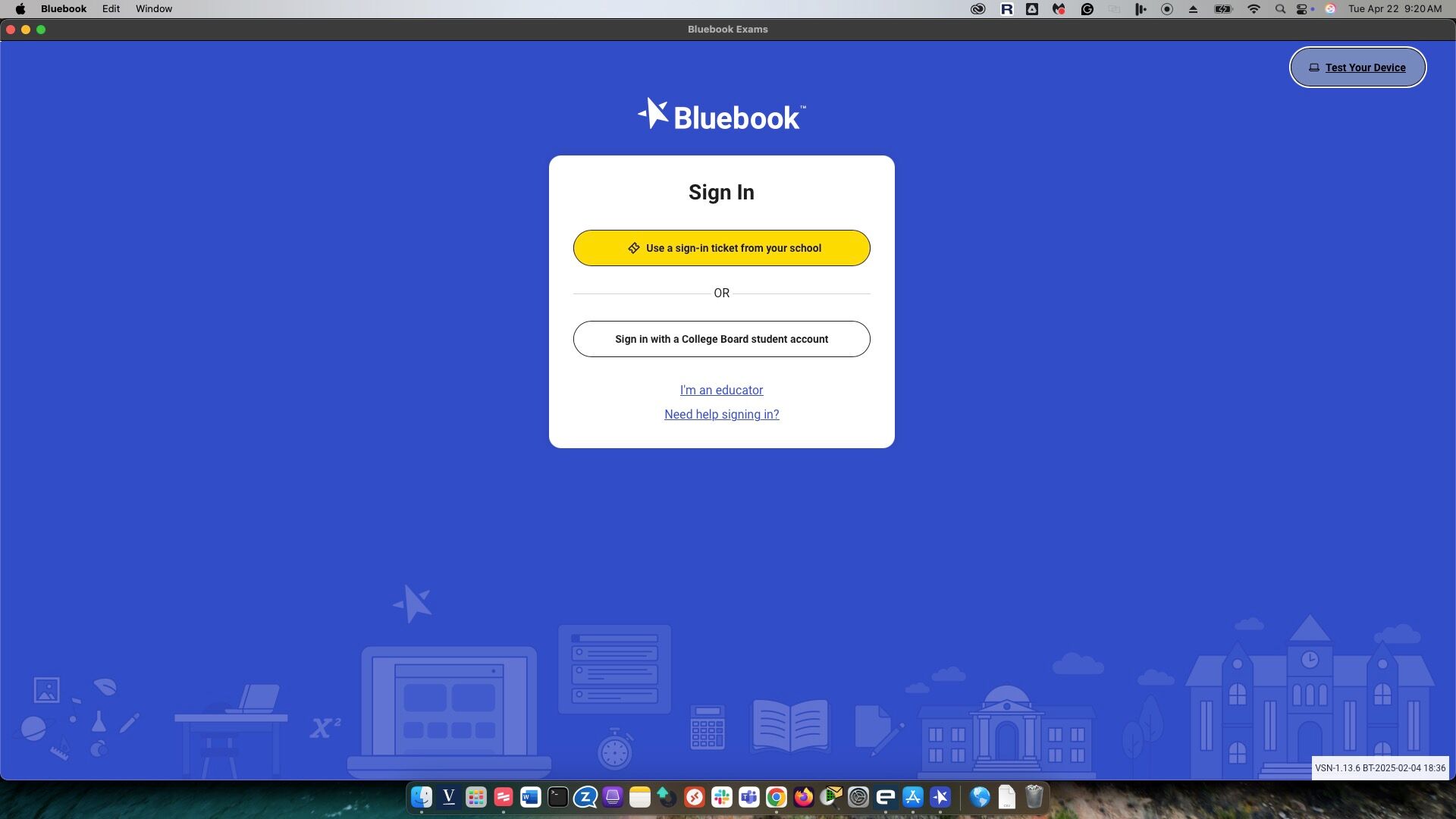 Install Bluebook Exam & Device Readiness – Valor Christian High School