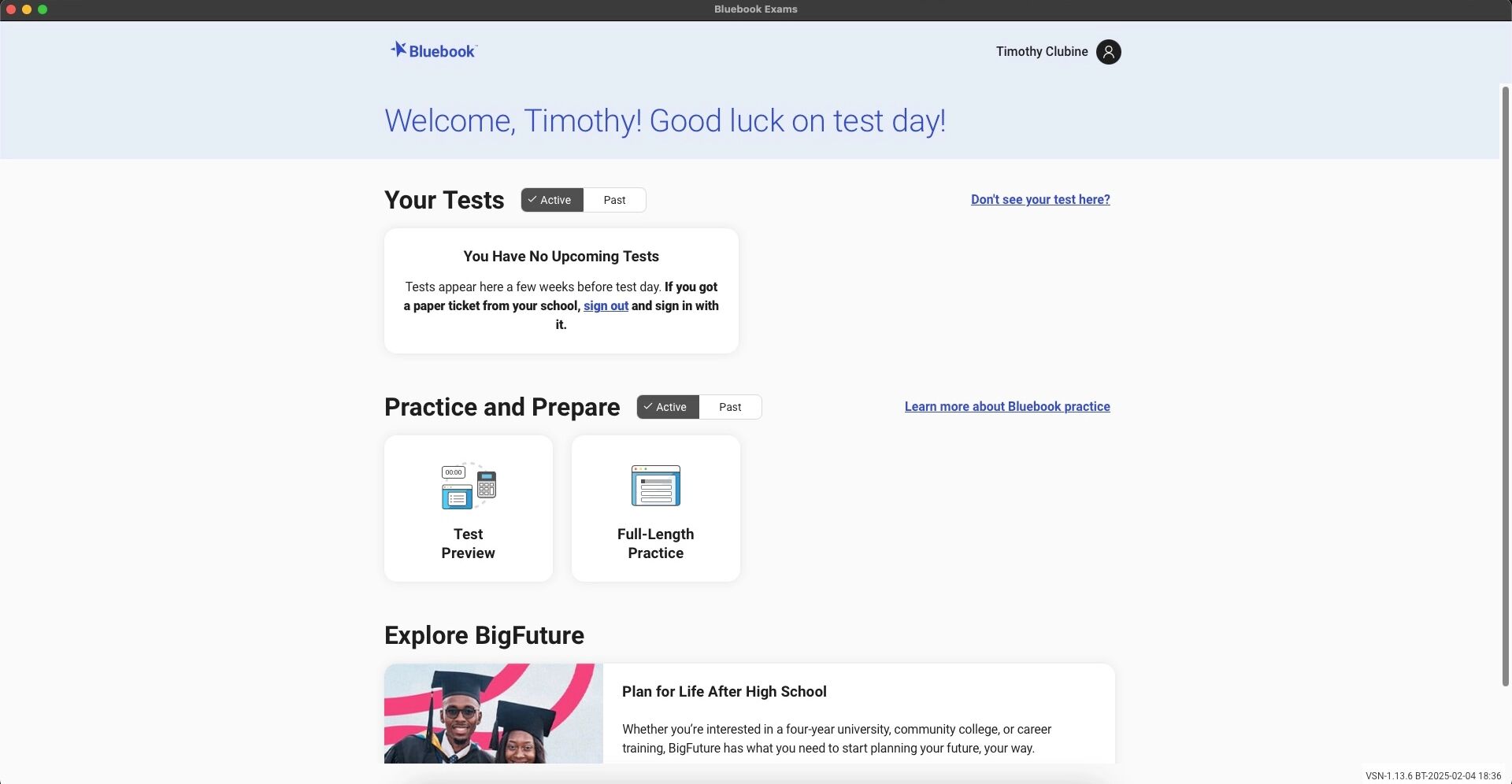 Install Bluebook Exam & Device Readiness – Valor Christian High School