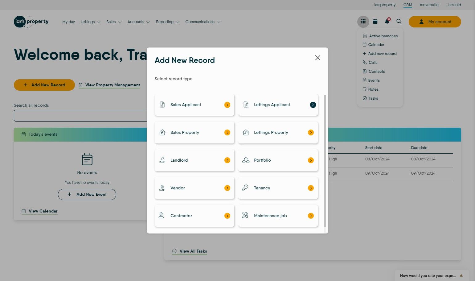 Adding a New Applicant in CRM – iamproperty