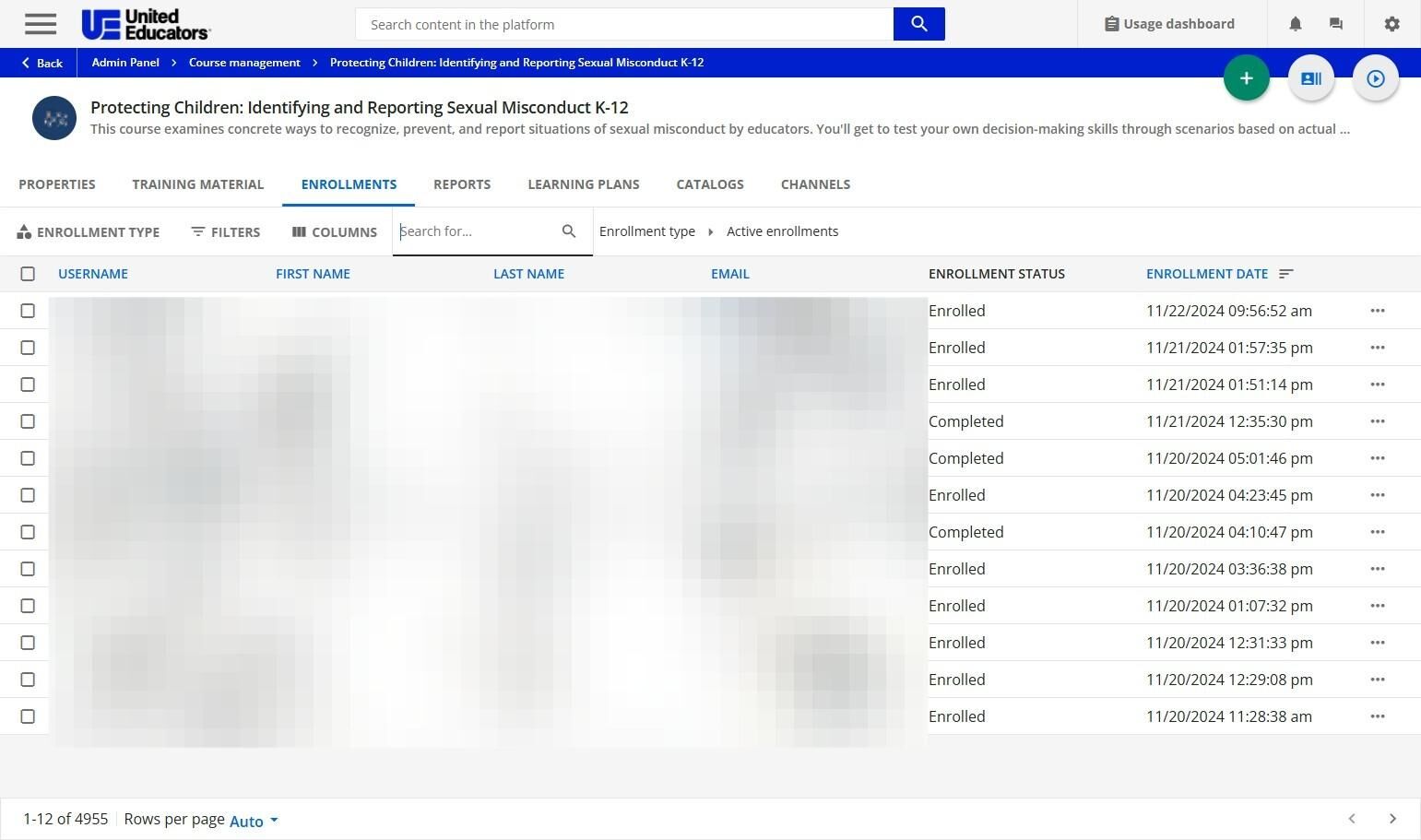 Archiving Past Completions and Re-enrolling Learners in a Course – Lexicon