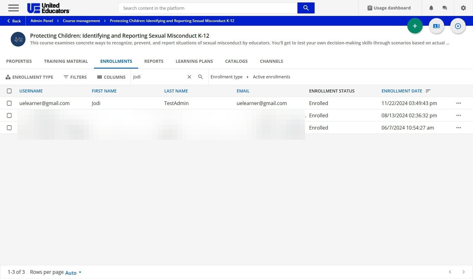 Archiving Past Completions and Re-enrolling Learners in a Course – Lexicon
