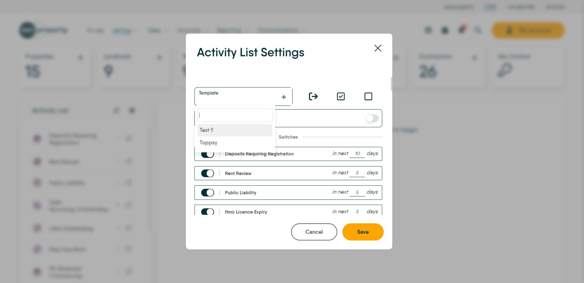 Configuring the Activity List and How to Use the Activity List – iamproperty