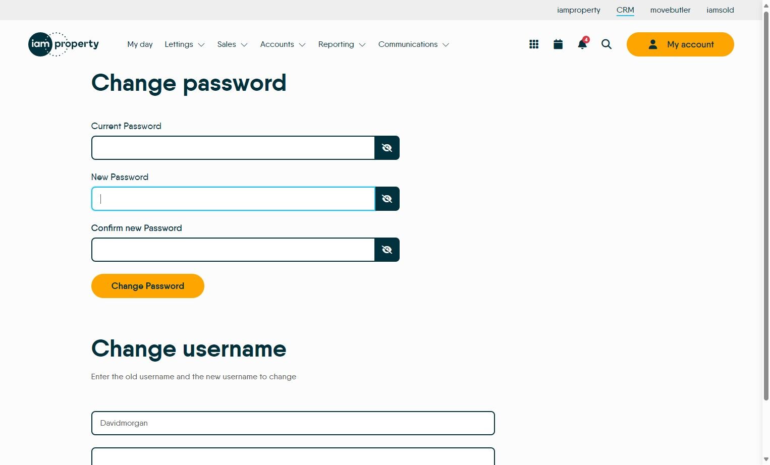 Logging into iamproperty CRM and Resetting Your CRM Password – iamproperty