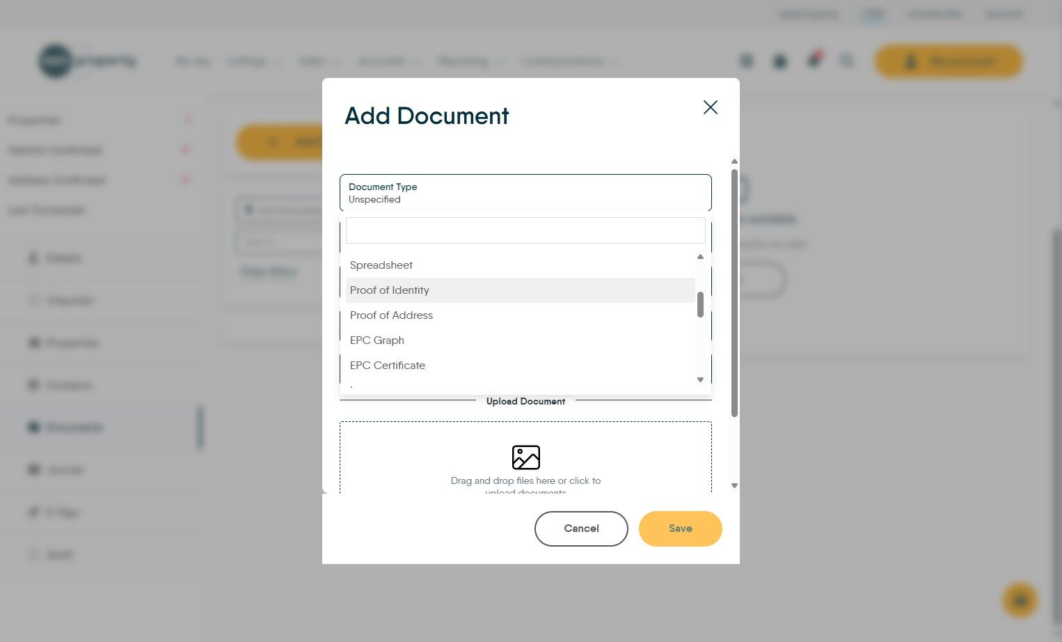 Uploading Proof of Identity and Address Documents for a Vendor Record – iamproperty