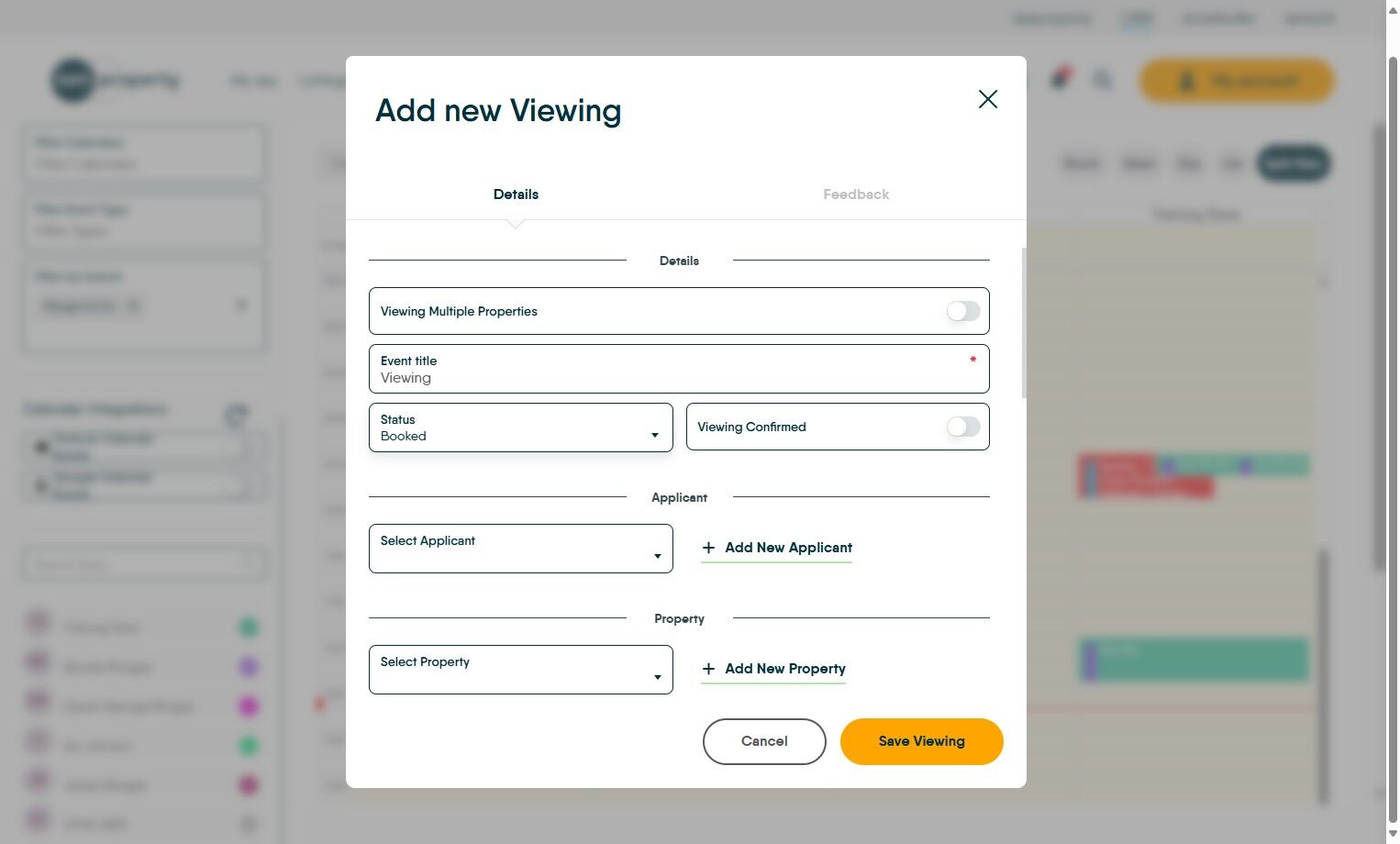 Creating an Entry in the CRM Calendar and Configuring the CRM Calendar – iamproperty