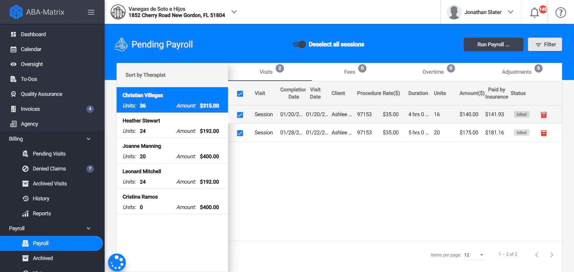 How to run a Payroll - ABA Matrix Knowledge Desk