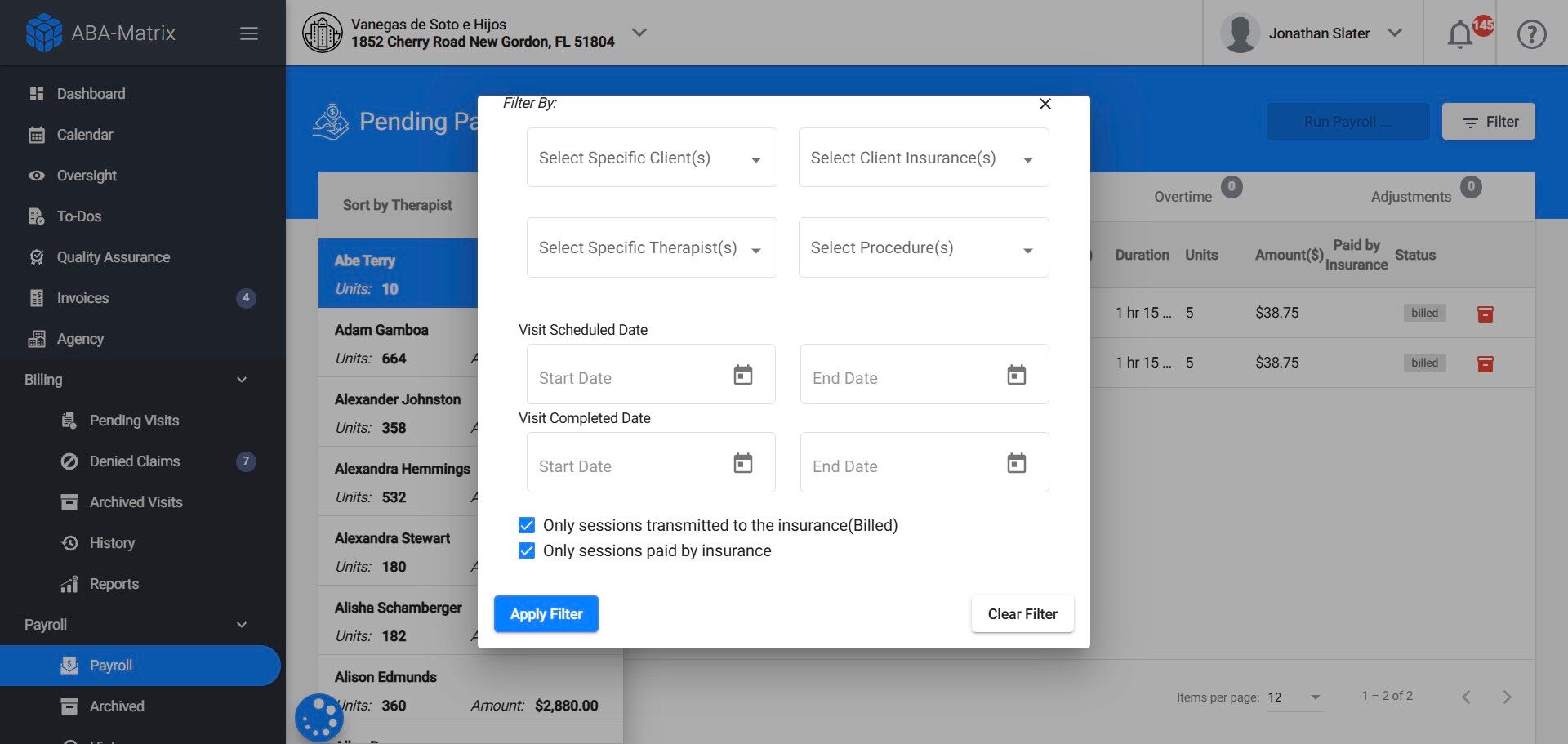 How to run a Payroll - ABA Matrix Knowledge Desk