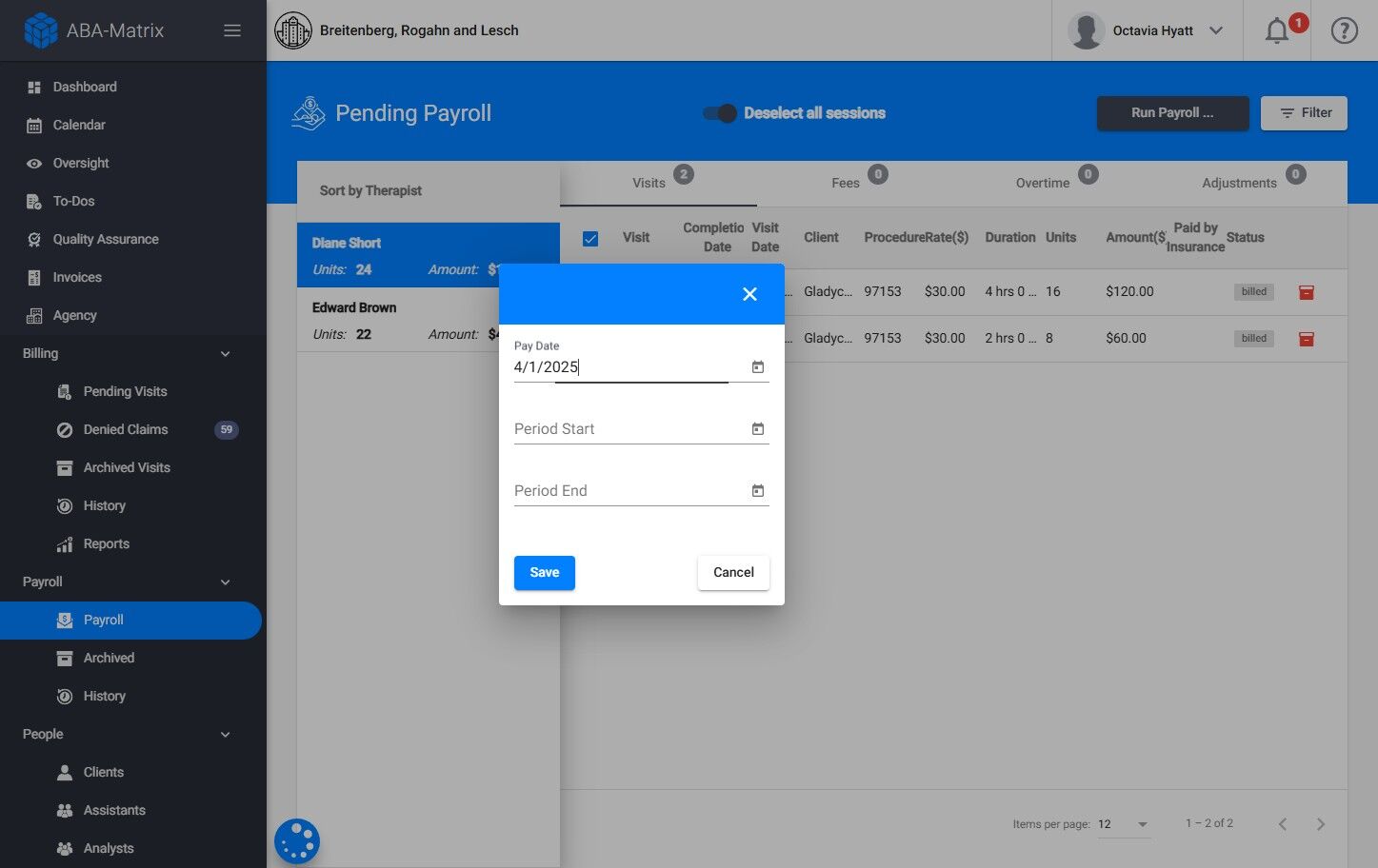 How to run a Payroll - ABA Matrix Knowledge Desk